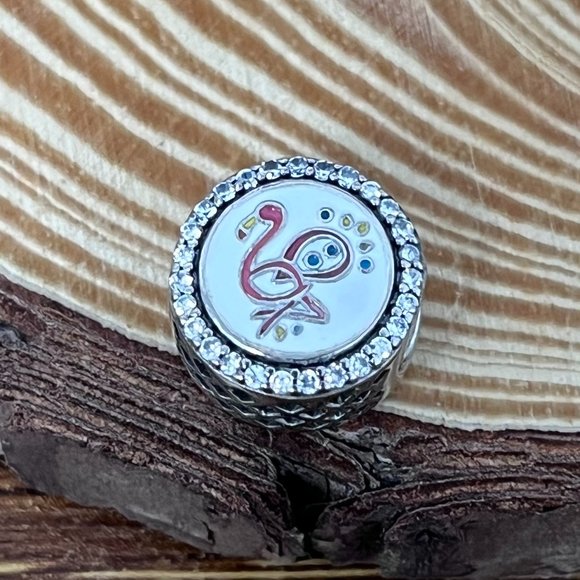 Pandora | Jewelry | Pandora Nassau Logo Flamingo Charm | Poshmark